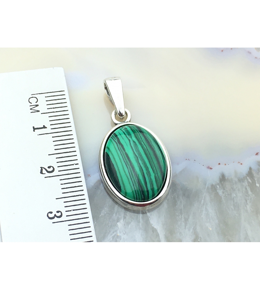 srebrna zawieszka onyks czarna